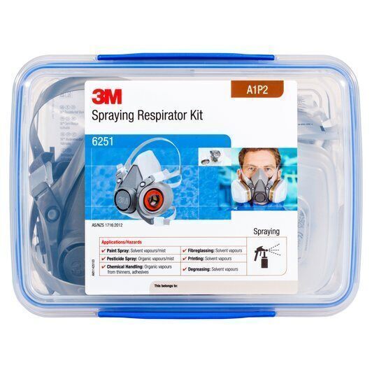 3M 6251 A1P2 Half Face Spraying Respirator Kit