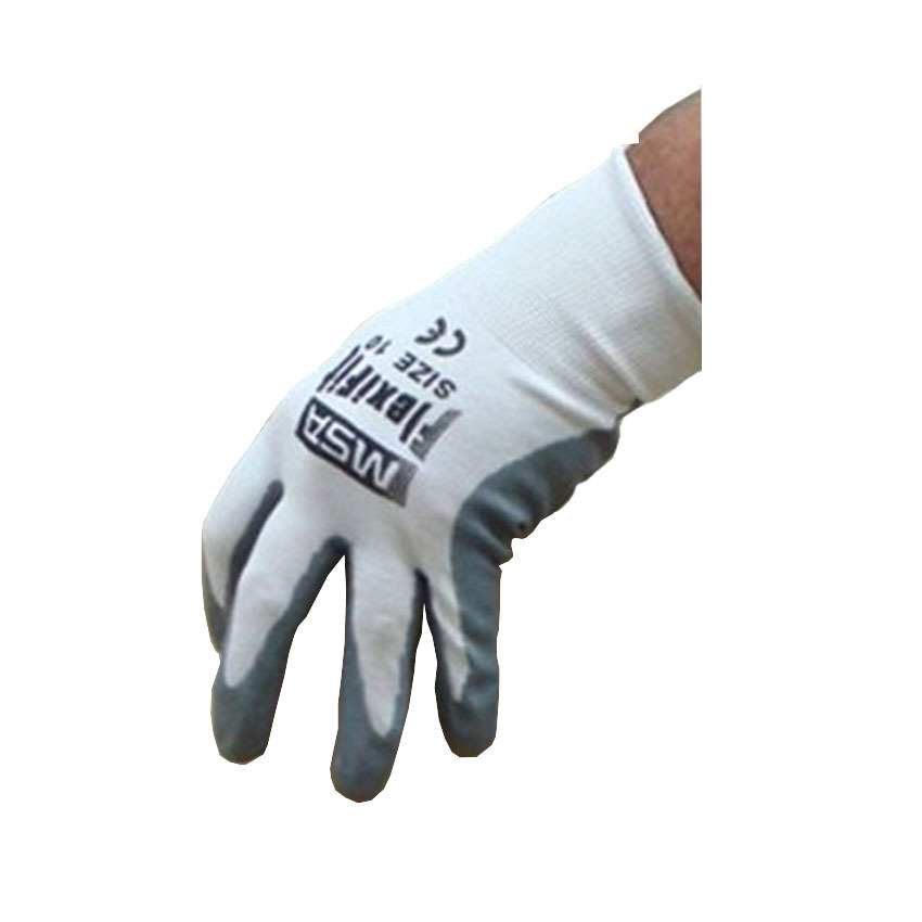 MSA Flexifit Nitrile Work Gloves White | PACK OF 12