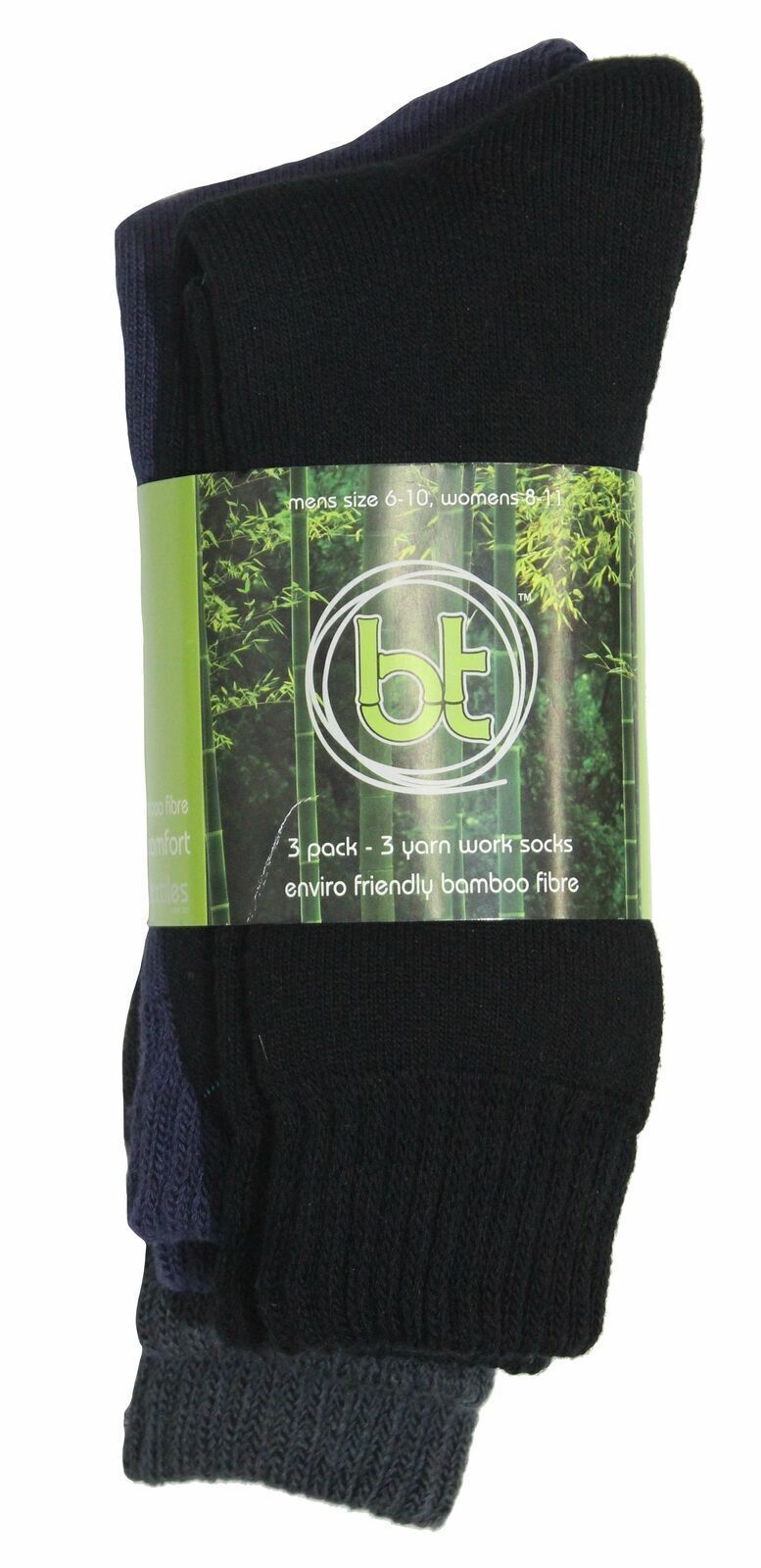 Bamboo Textiles 3 Yarn Work Sock (PACK OF 3)