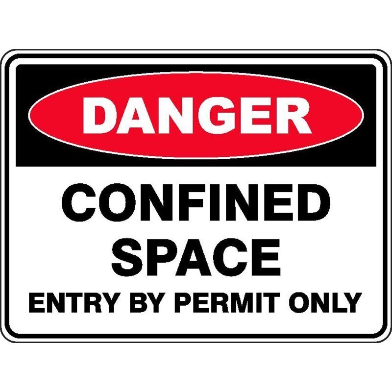 Danger Confined Space Sign