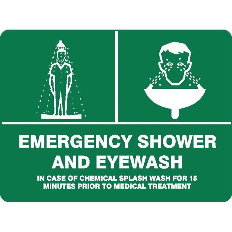 EMERGENCY SHOWER AND EYEWASH Sign