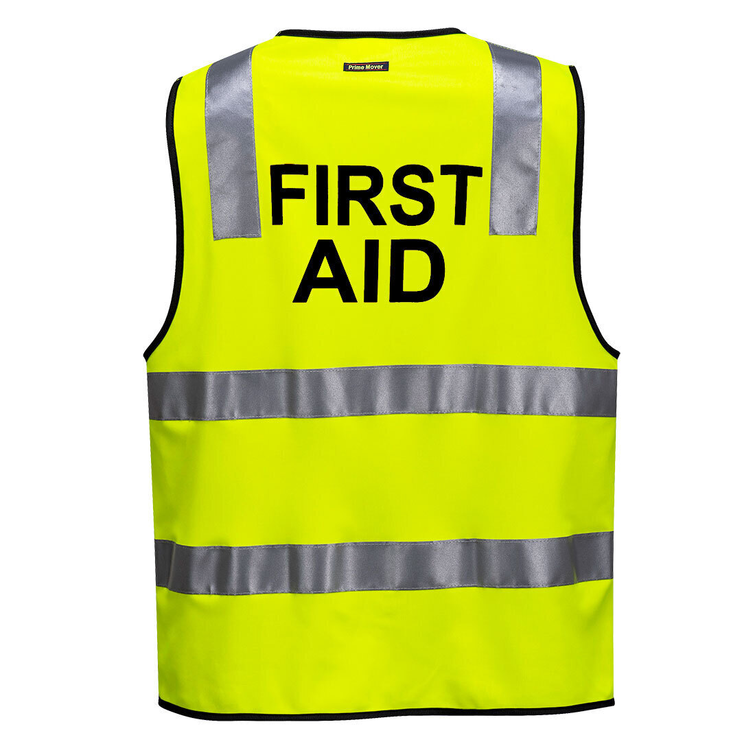 Hi Vis FIRST AID Zip Vest Day/Night (YELLOW)
