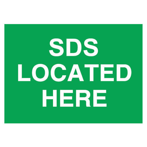 EMERGENCY SDS Located Here Sign